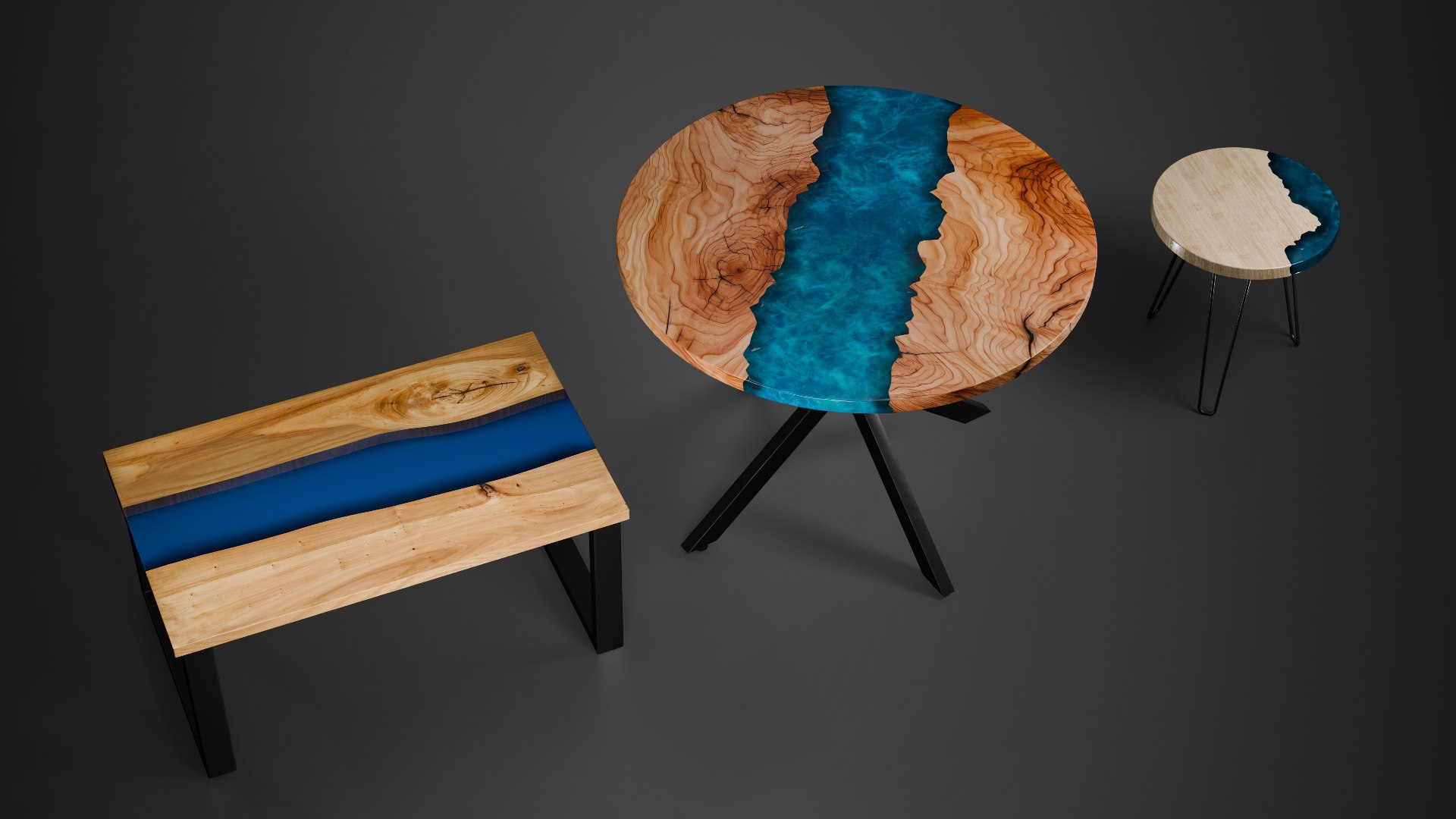 Resin Tables Pack 3D Model - TurboSquid 2350534