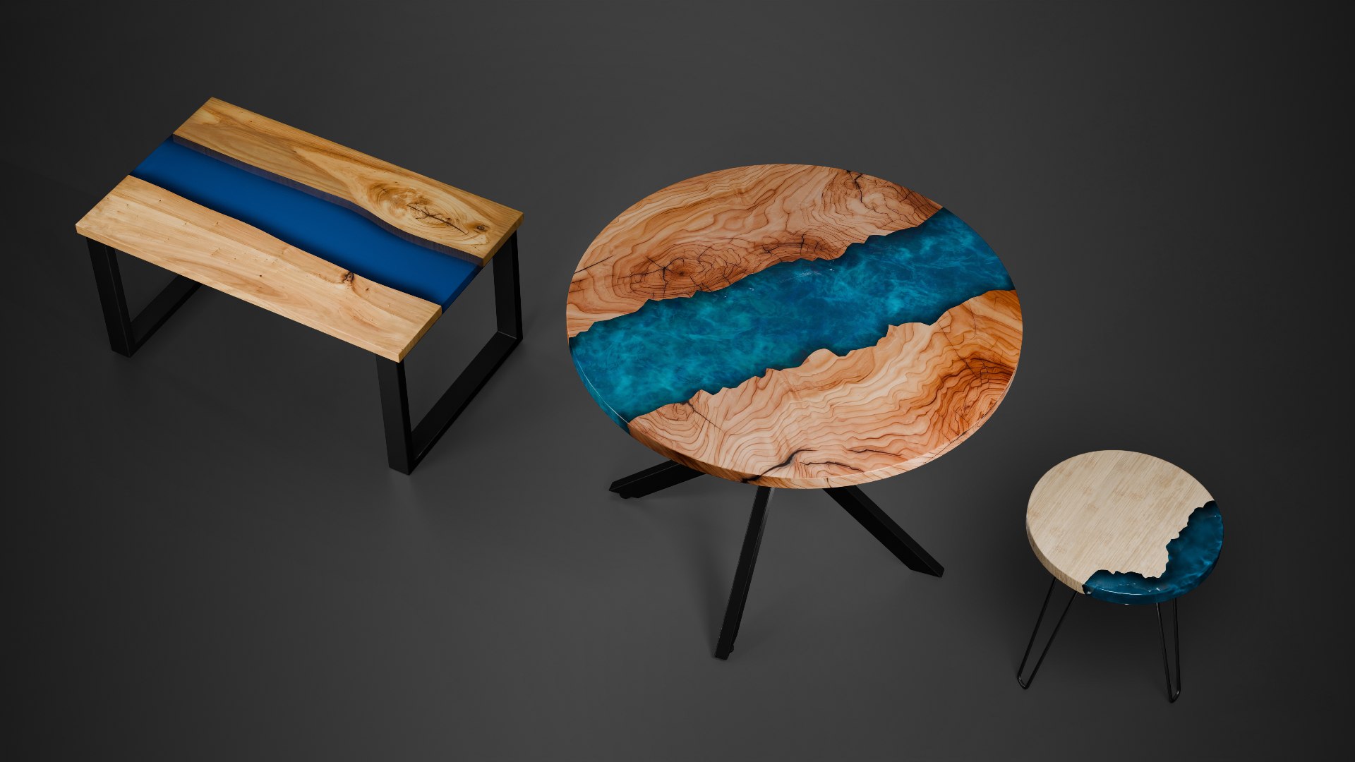 Resin Tables Pack 3D Model - TurboSquid 2350534