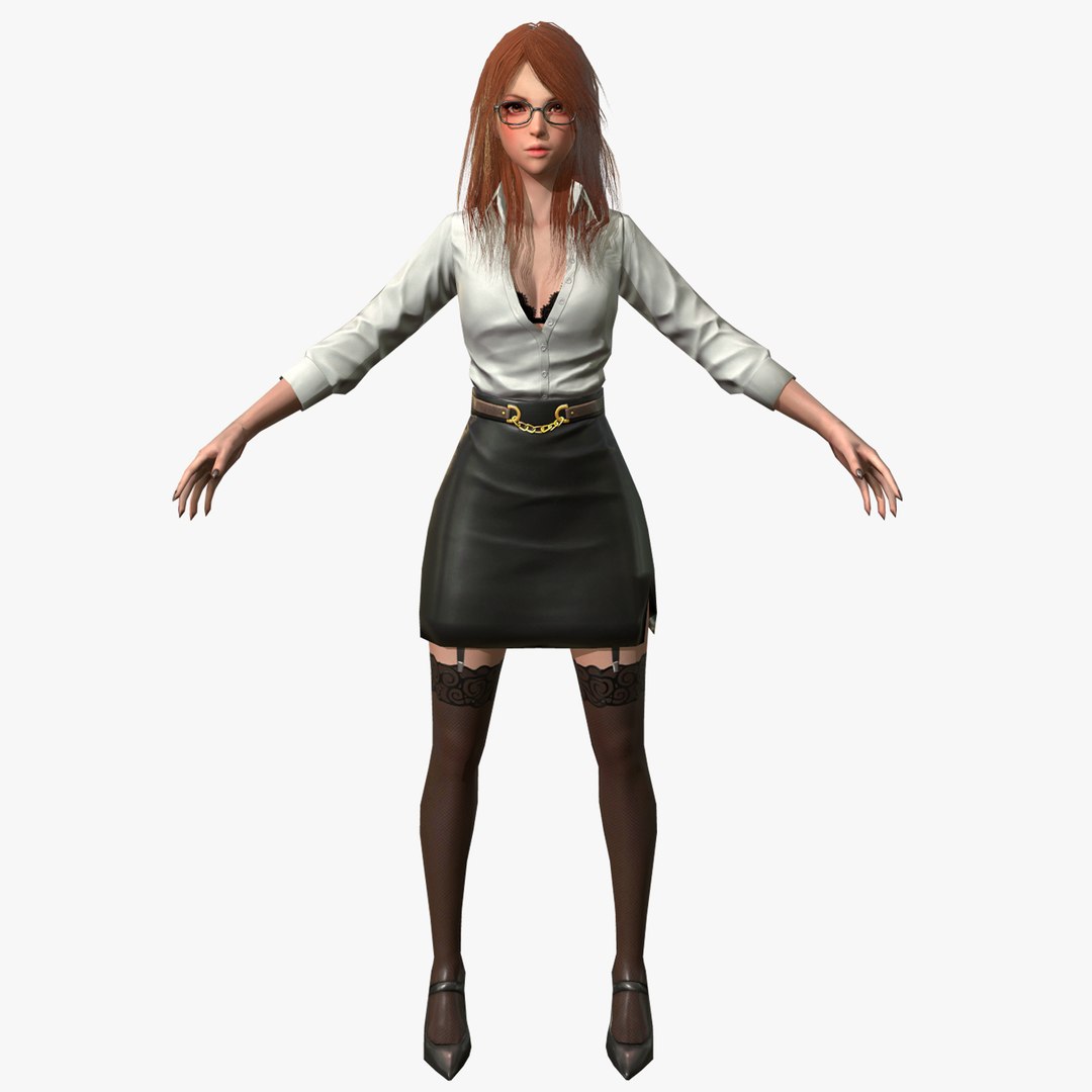 Female teacher 3D model - TurboSquid 2148406