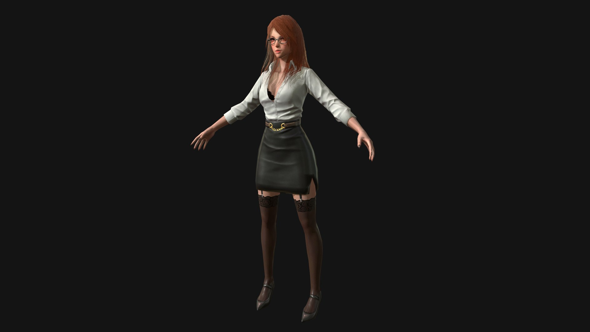 Female Teacher 3D Model - TurboSquid 2148406