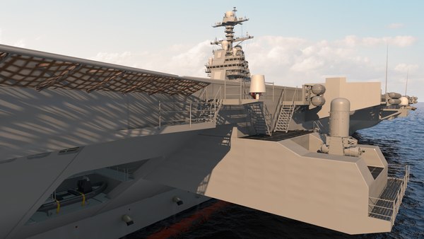 USS Gerald Ford Aircraft Carrier model - TurboSquid 1792810