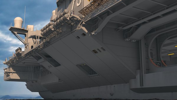 USS Gerald Ford Aircraft Carrier model - TurboSquid 1792810