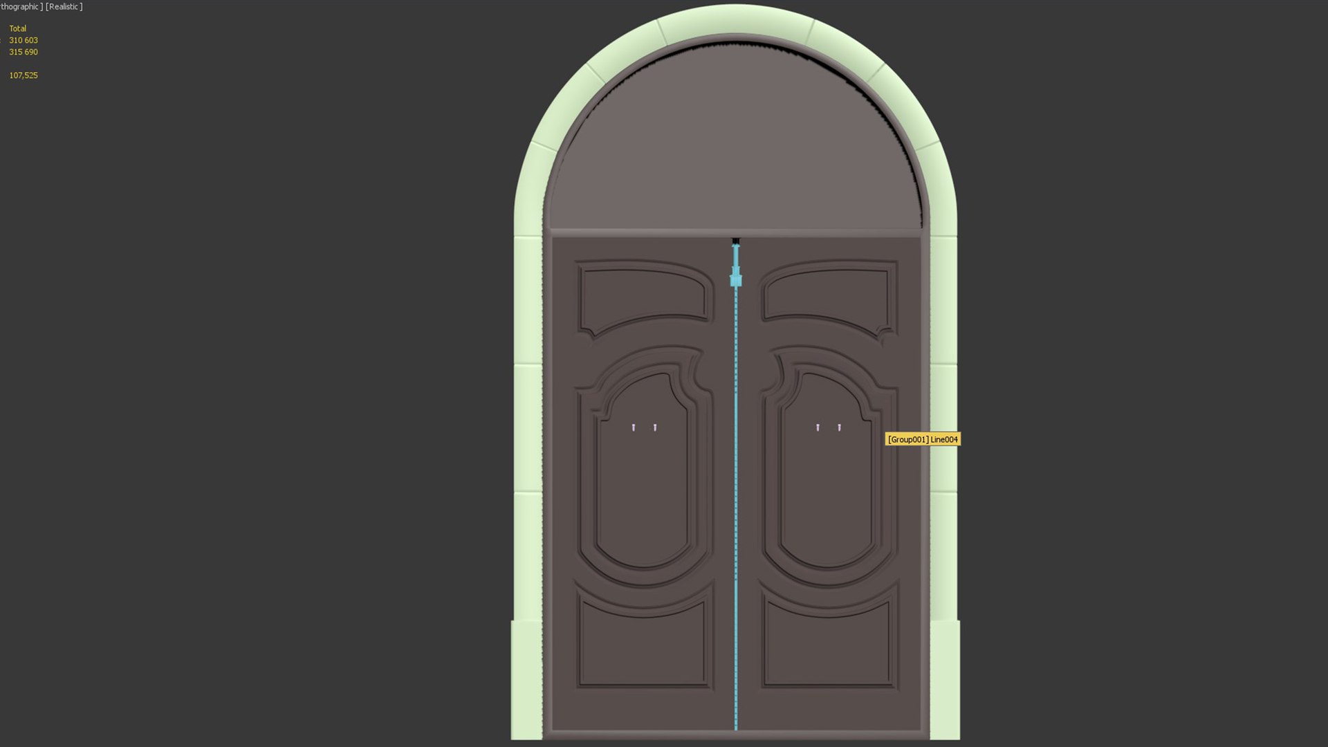 Entrance Classic Door The 96 3D - TurboSquid 2130399