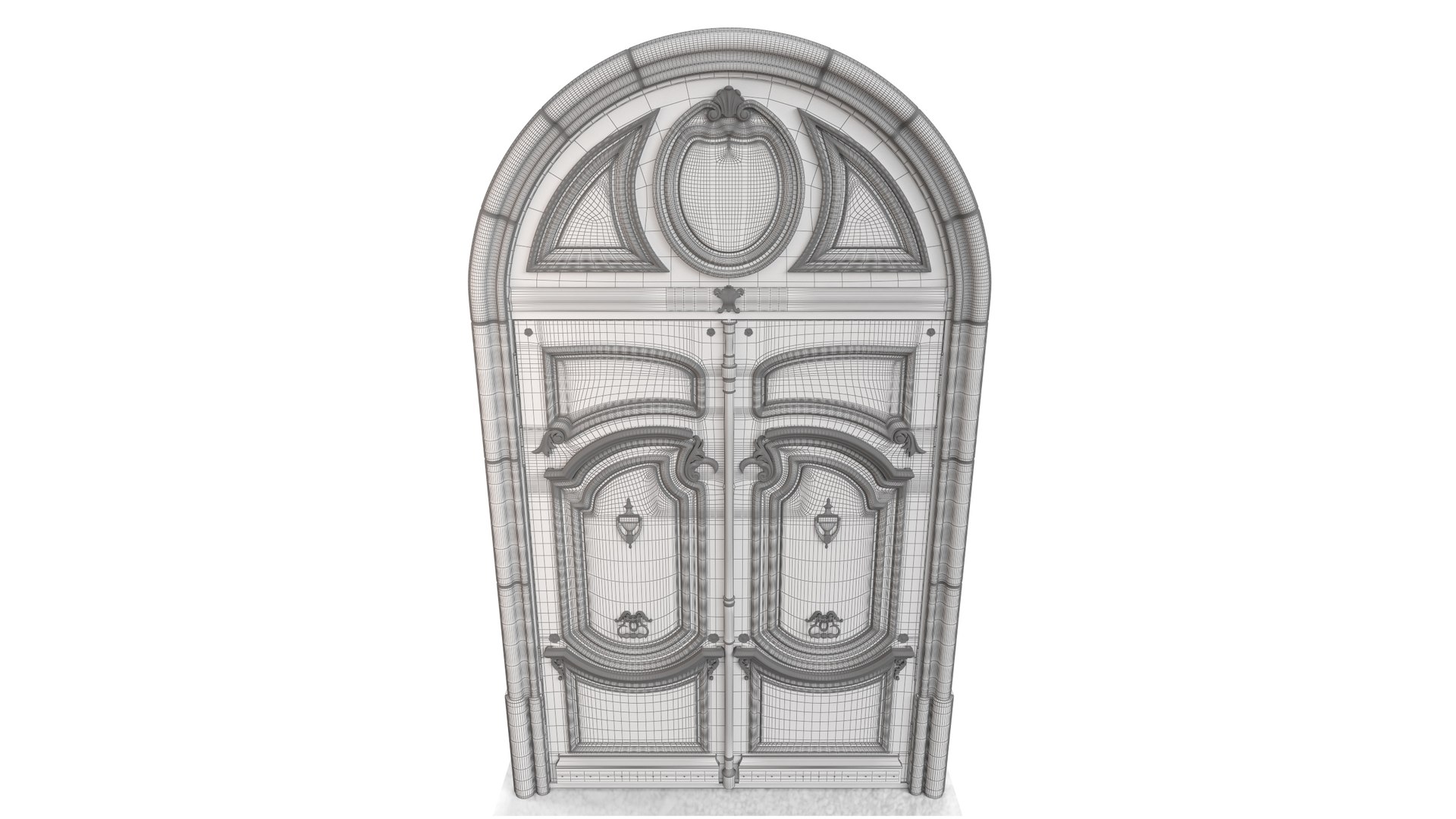 Entrance Classic Door The 96 3D - TurboSquid 2130399