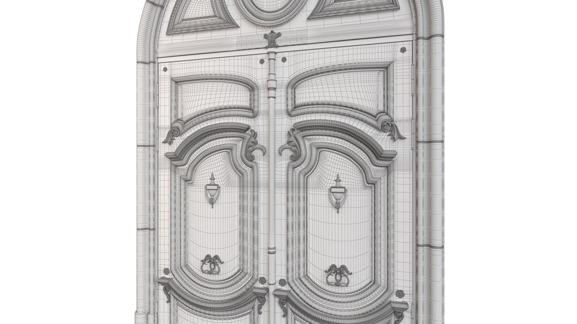 Entrance Classic Door The 96 3D - TurboSquid 2130399