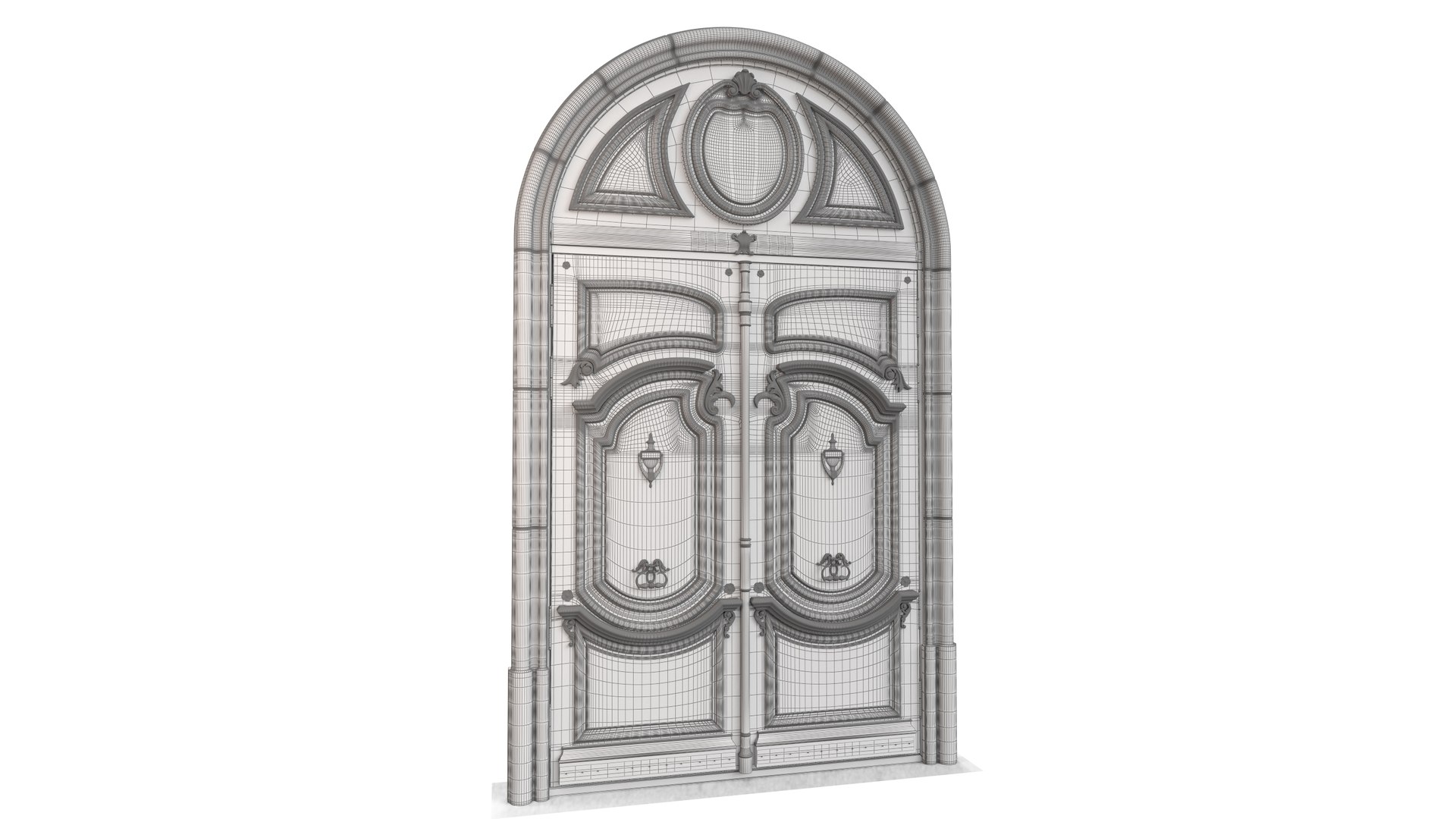 Entrance Classic Door The 96 3D - TurboSquid 2130399