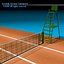 3d tennis field model