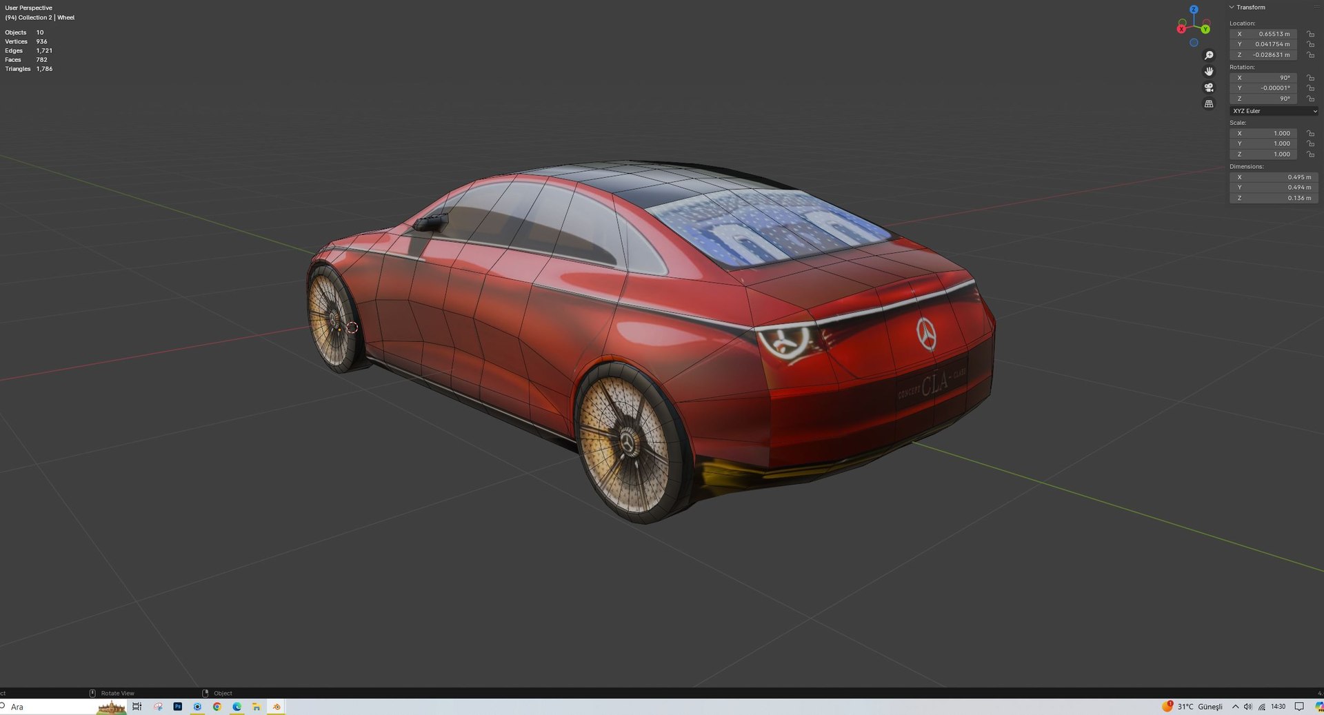 3D Mercedes Concept CLA Class New Model - TurboSquid 2271722