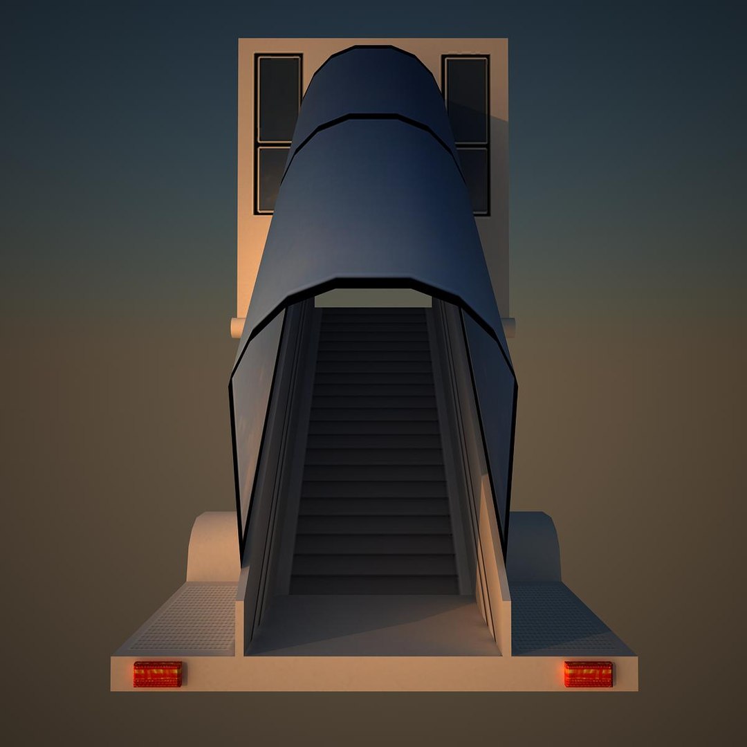 Passenger Steps Basic 3D Model - TurboSquid 1173776
