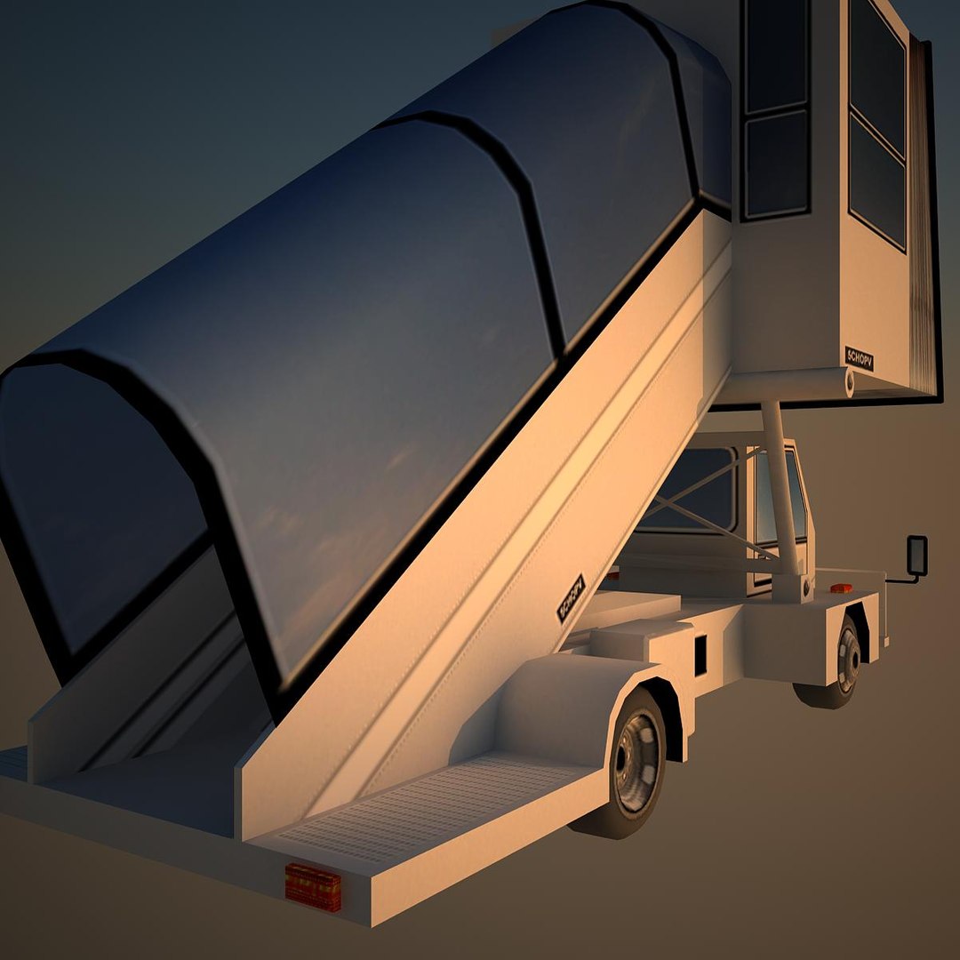 Passenger Steps Basic 3D Model - TurboSquid 1173776