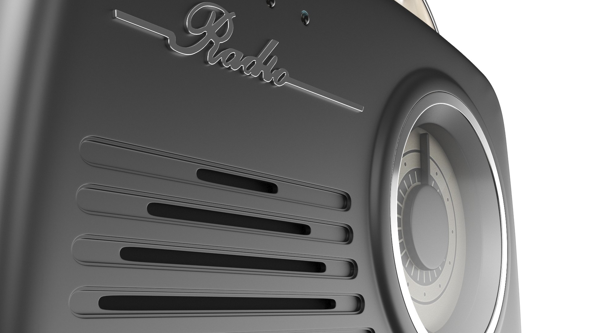 Real rotary electronics radio model - TurboSquid 1591189