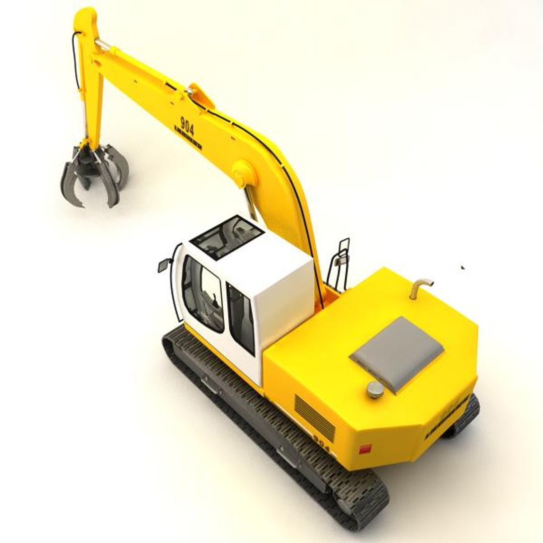 3d liebherr grapple model