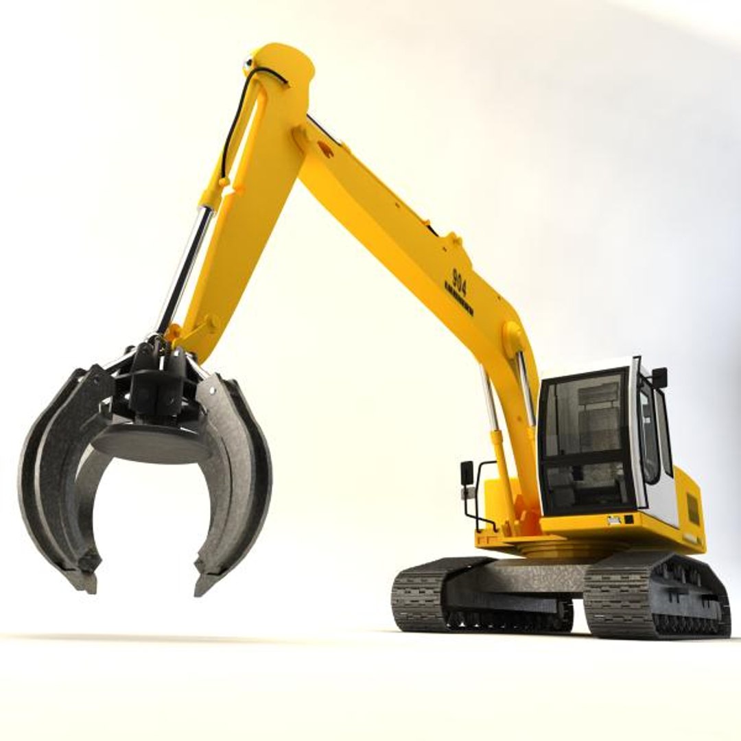 3d liebherr grapple model