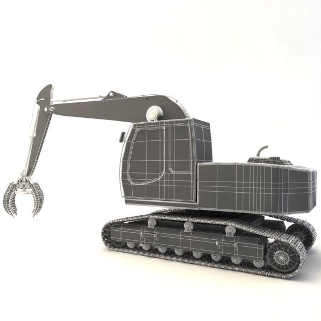 3d liebherr grapple model