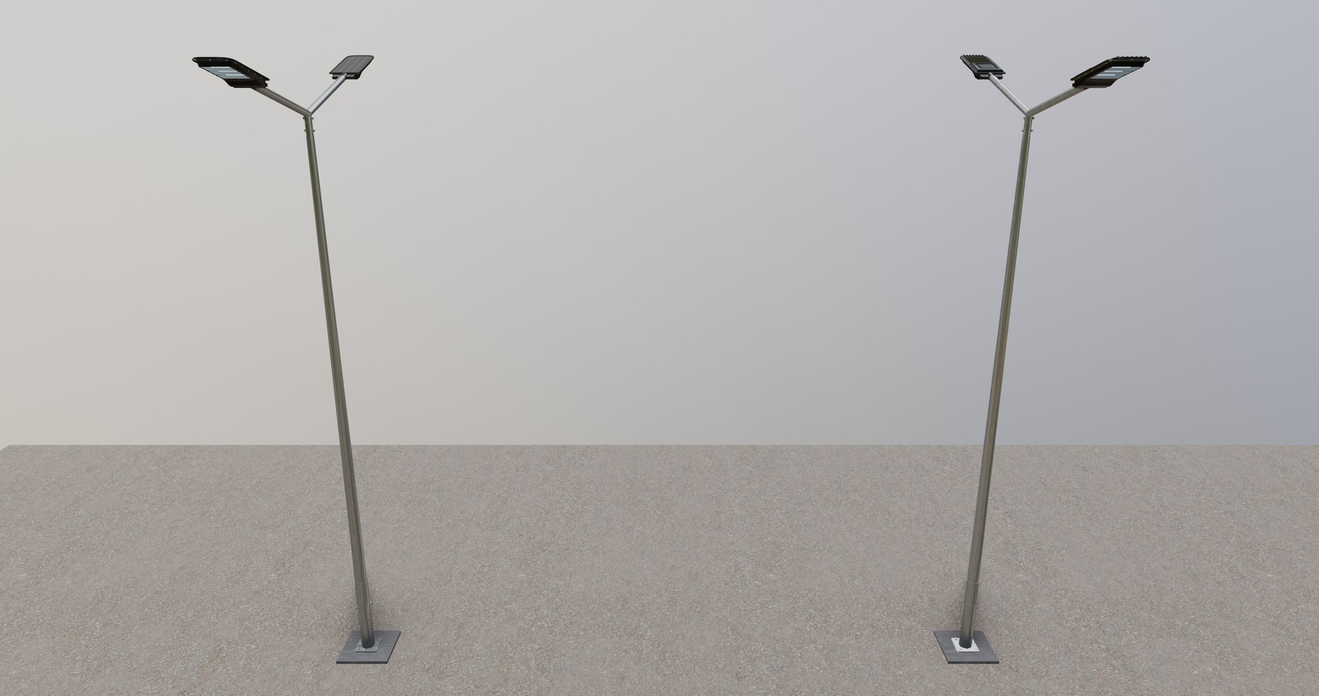 5 Meter Conical Lighting Pole -Double Consol 3D - TurboSquid 2088926