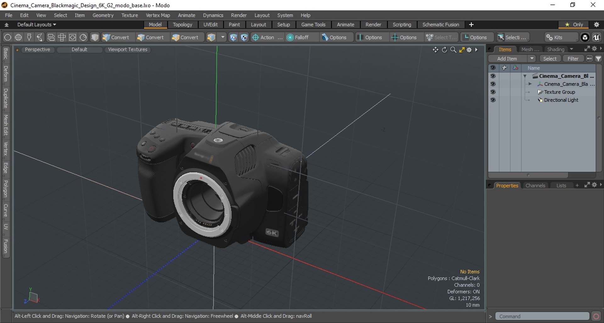 3D Cinema Camera Blackmagic Design 6K G2 Model - TurboSquid 2276345