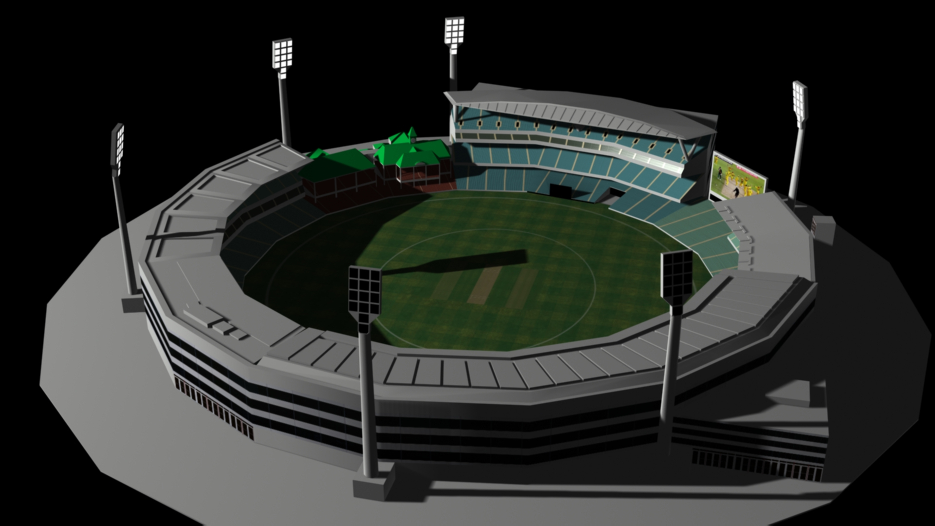 Cricket Stadium SCG 3D Model - TurboSquid 2252426