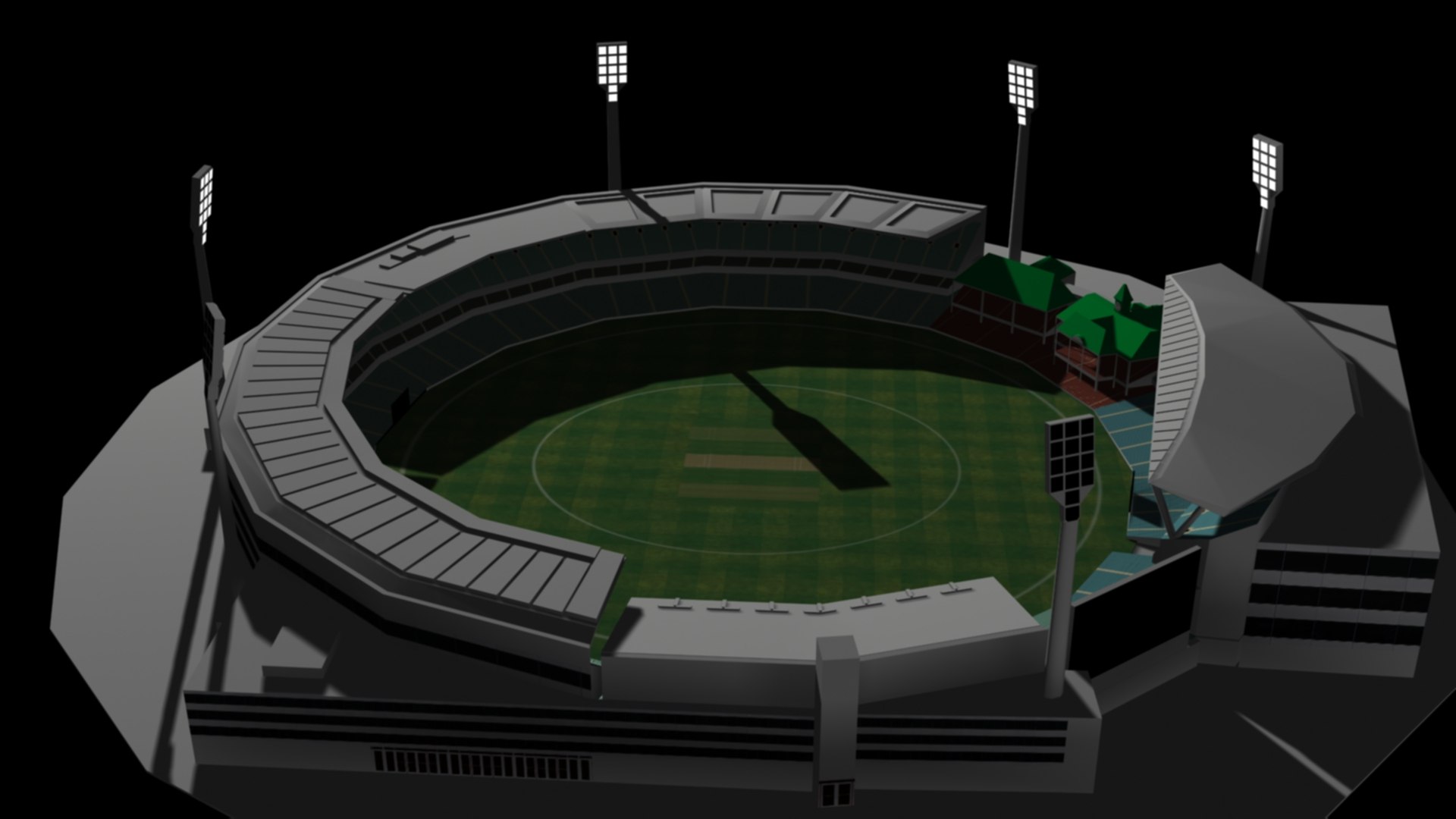 Cricket Stadium SCG 3D Model - TurboSquid 2252426