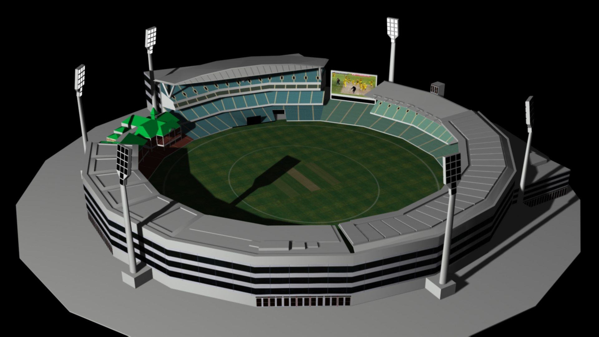 Cricket Stadium SCG 3D Model - TurboSquid 2252426