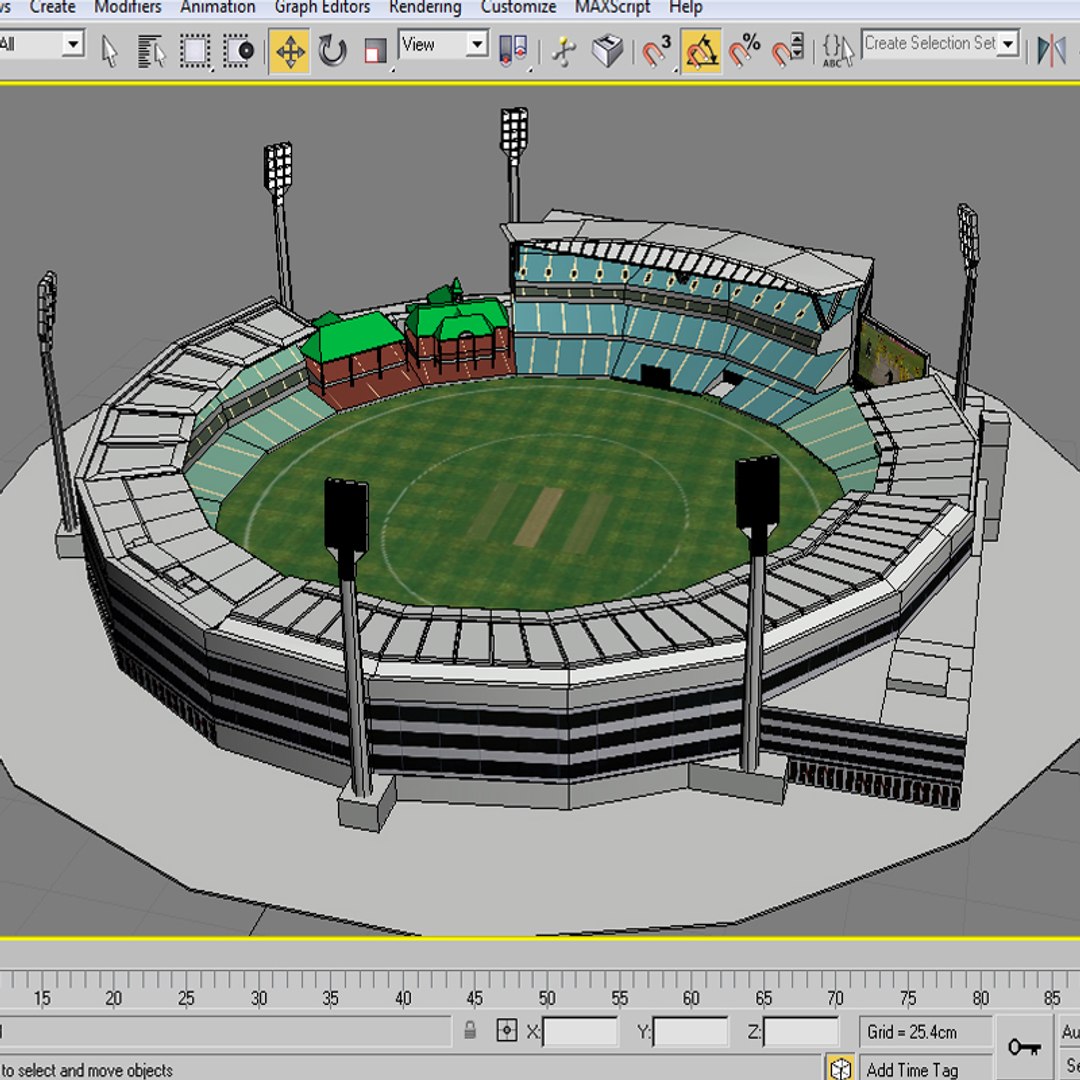 Cricket Stadium SCG 3D Model - TurboSquid 2252426