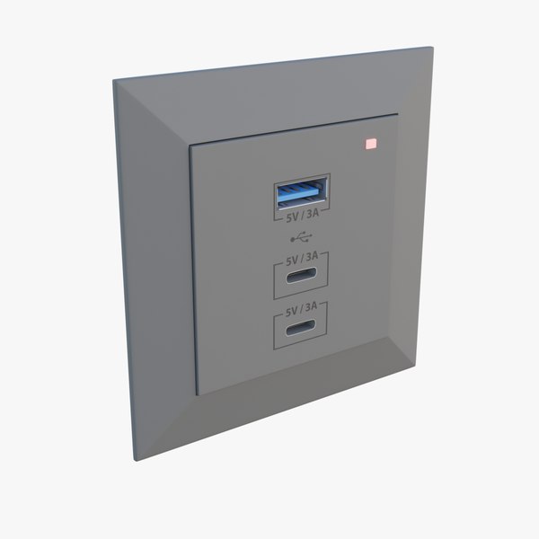 USB Socket 3D model - TurboSquid 1786537