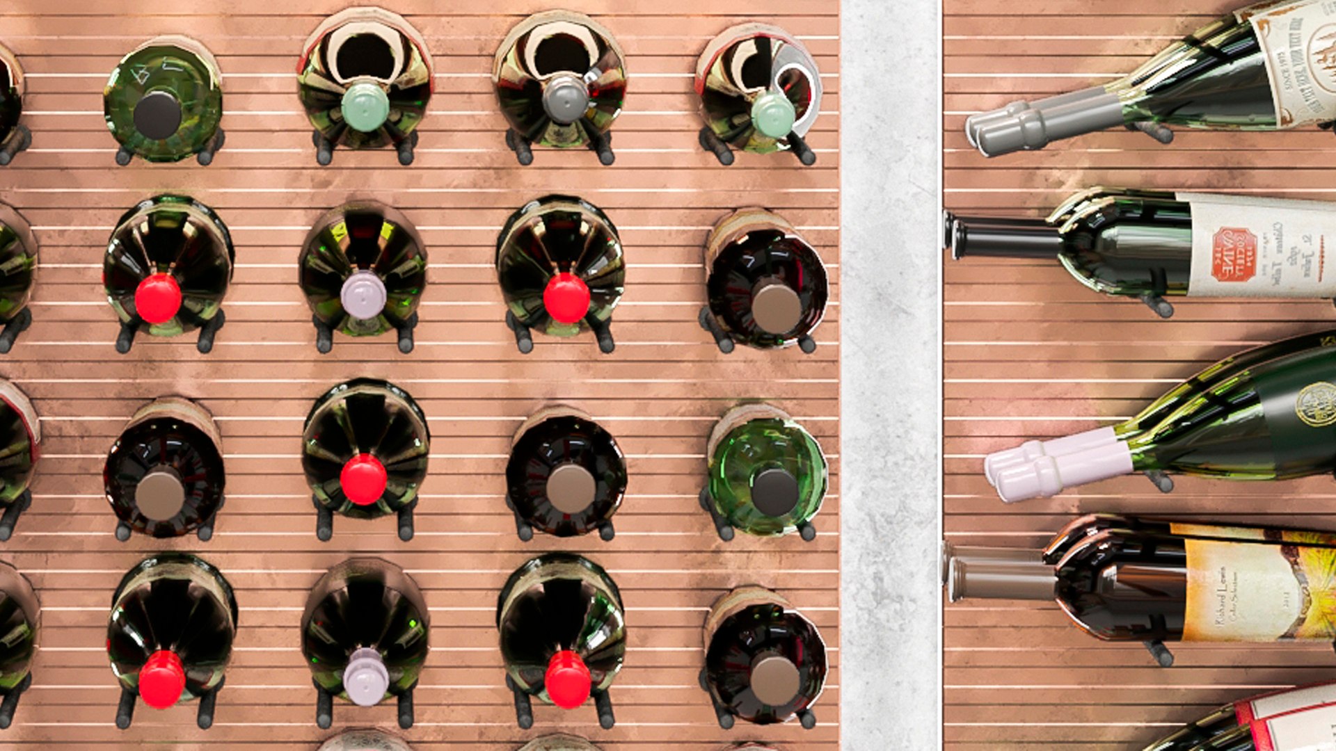 3D Large Wine Rack - TurboSquid 2052737