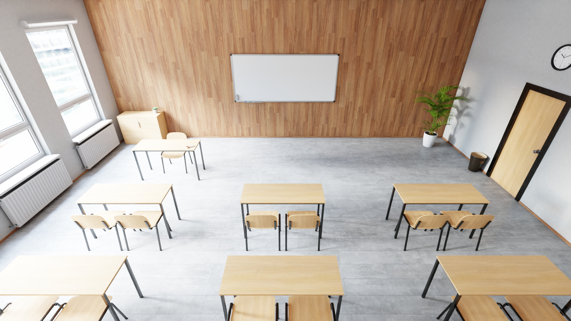 3D Modern Classroom Interior Architecture Model - TurboSquid 1655497