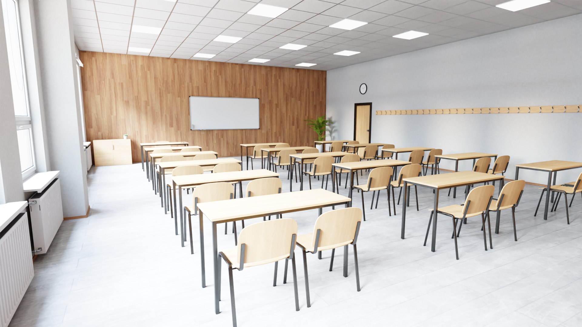 3D Modern Classroom Interior Architecture Model - TurboSquid 1655497