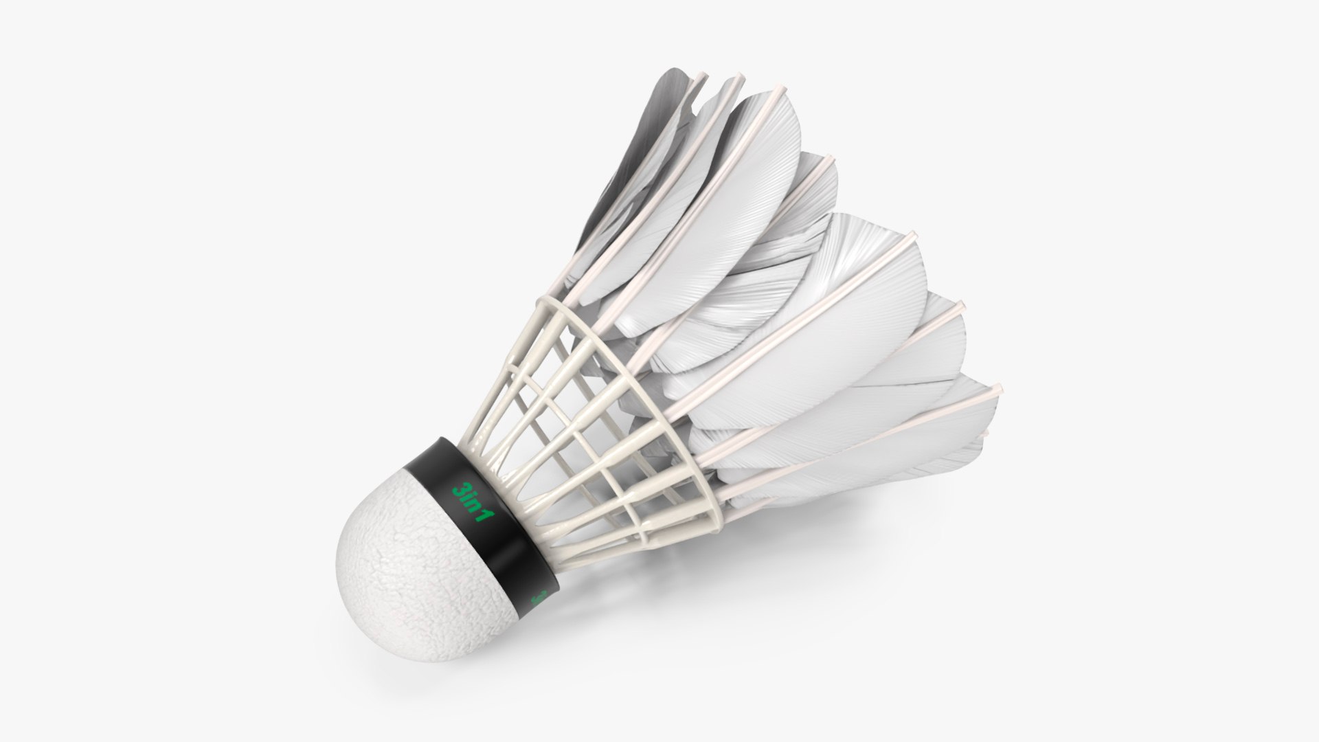 Badminton Feather Shuttlecock New Model - TurboSquid 2191664