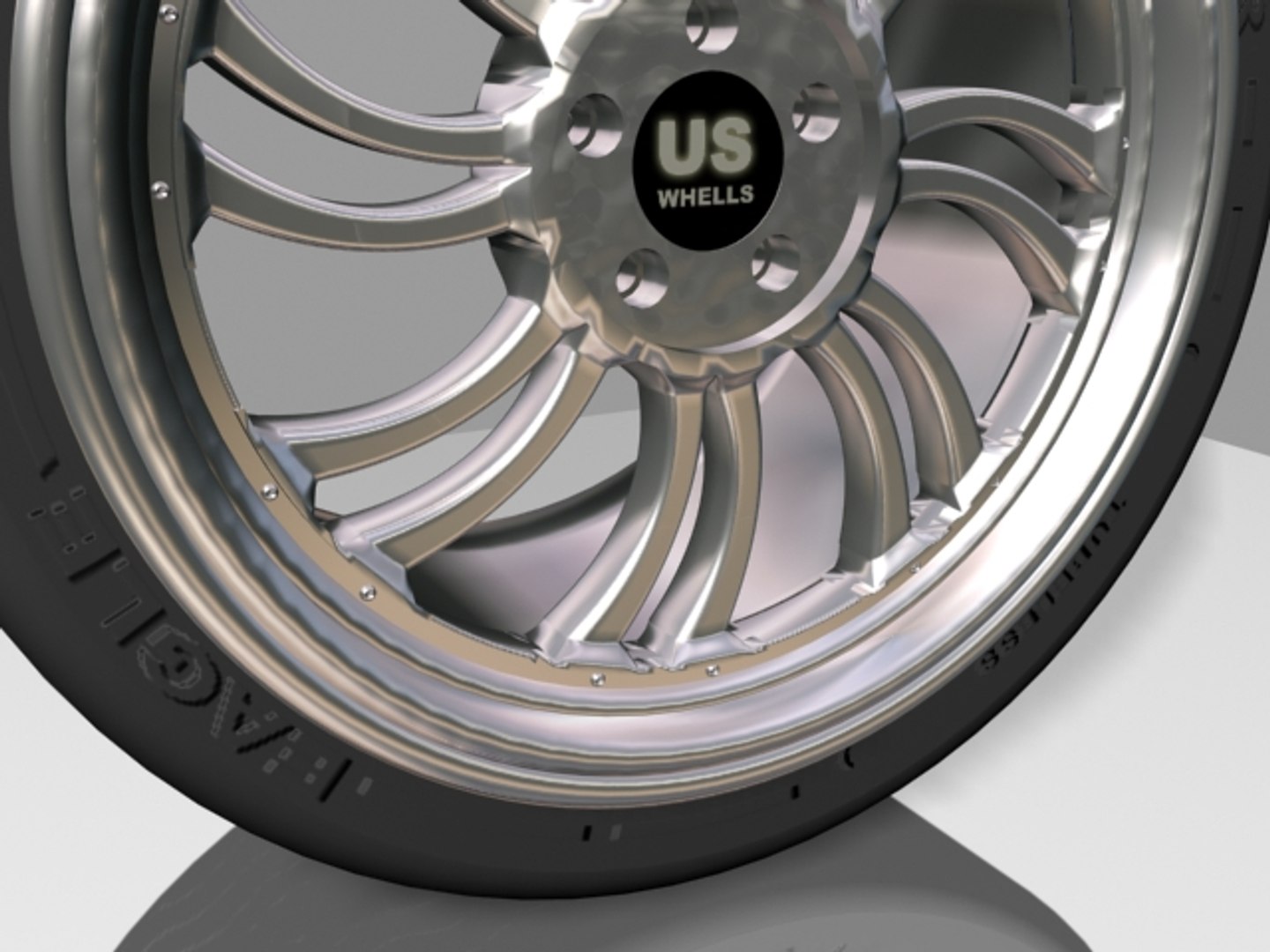 cool wheel tire 3d max