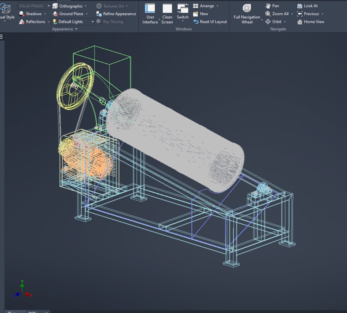 ROTARY DRUM SAND SIEVE MACHINE INDUSTRIAL SIEVING SCREENING SIEVER 3D ...