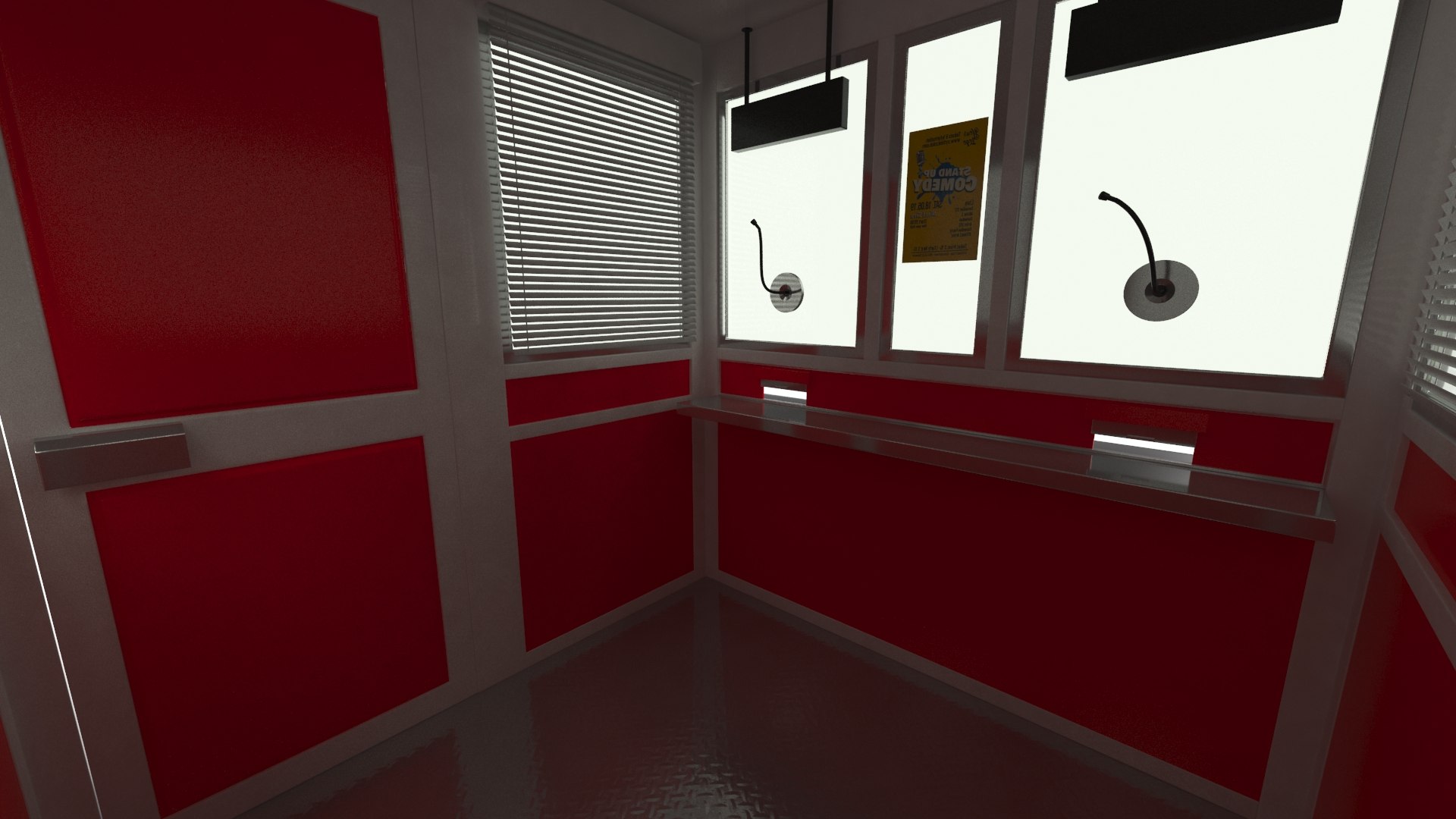 Red Ticket Kiosk Booth 3D Model - TurboSquid 1944303