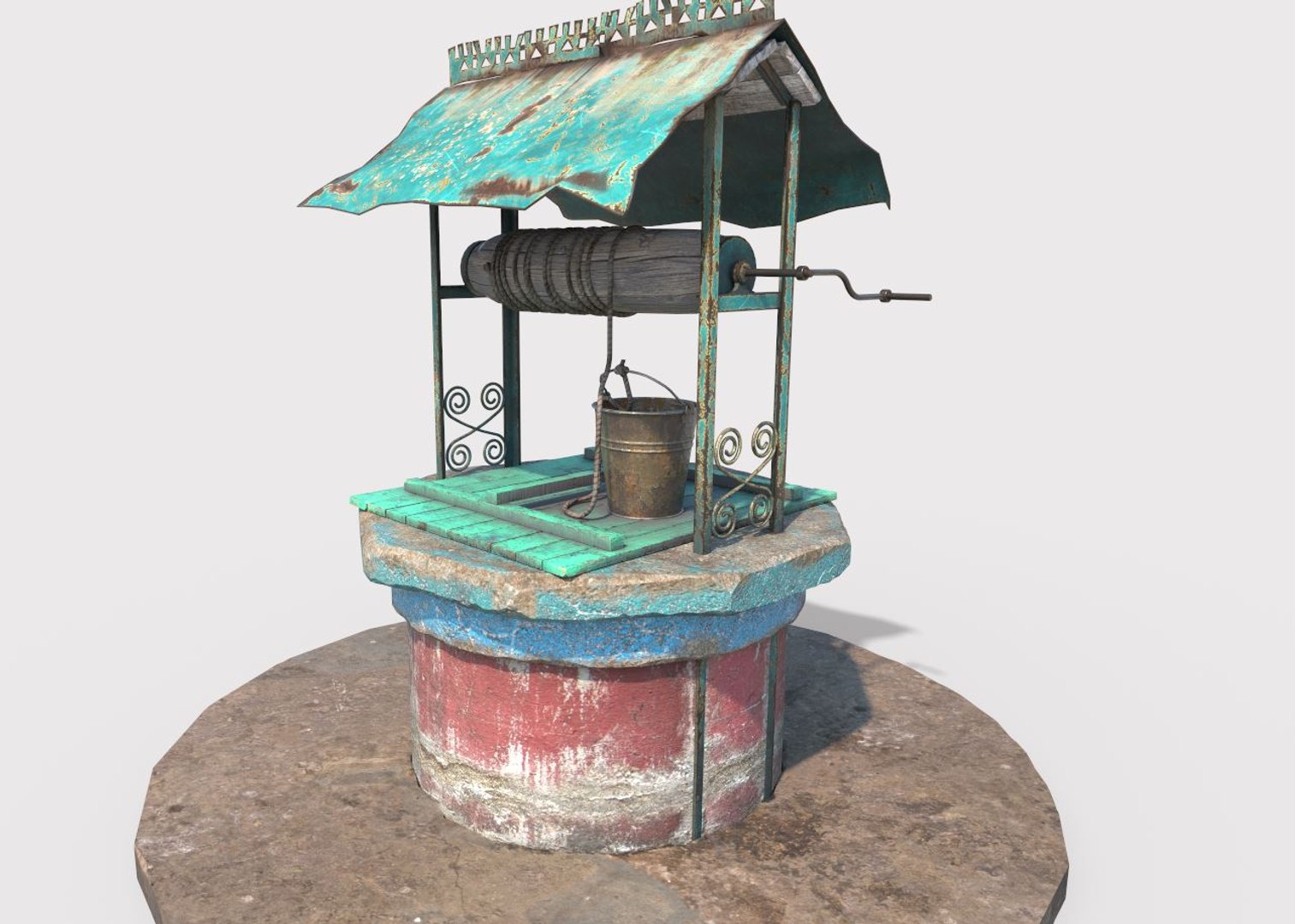 3D Old Water Well - TurboSquid 2081844