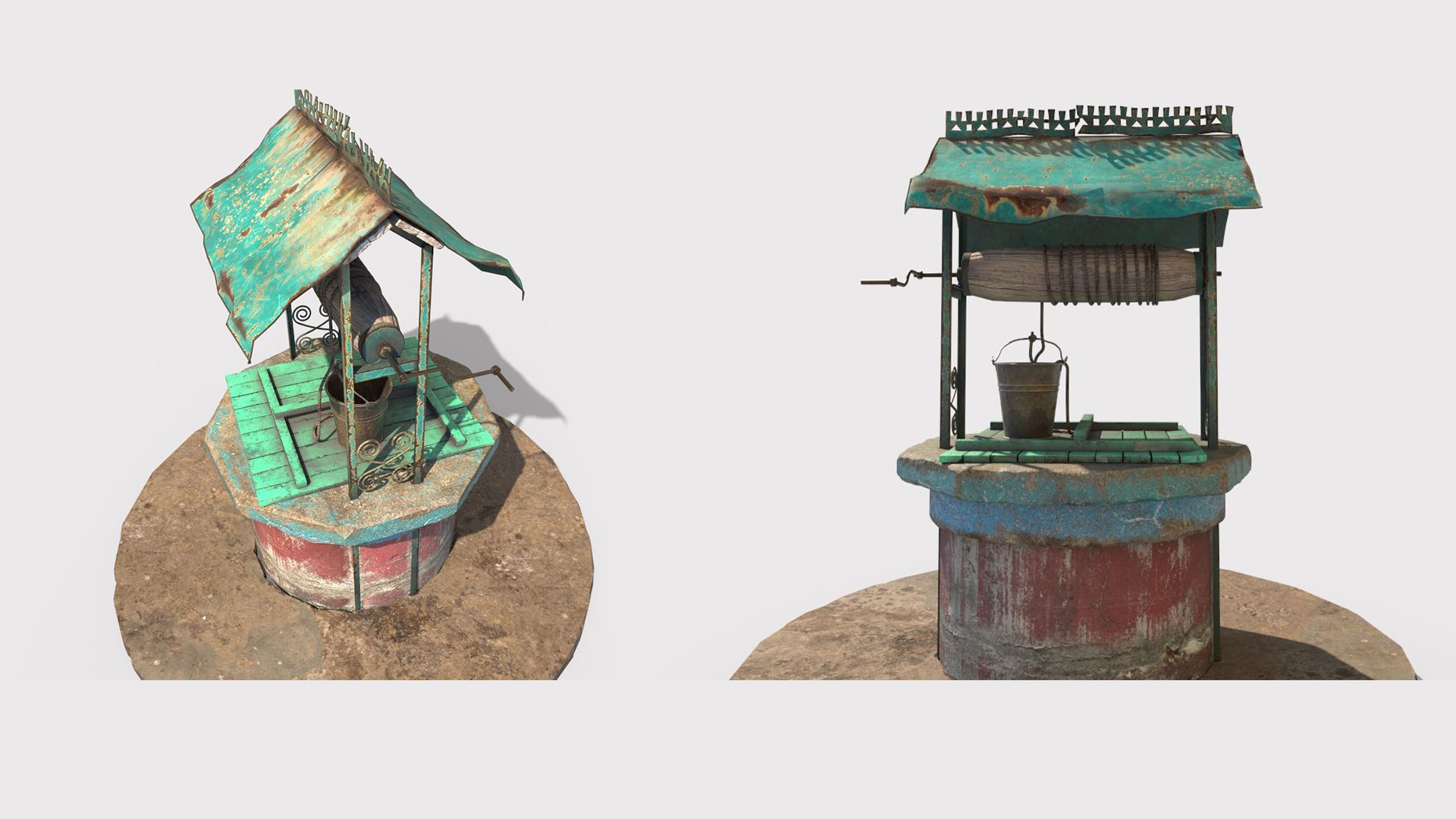 3D Old Water Well - TurboSquid 2081844