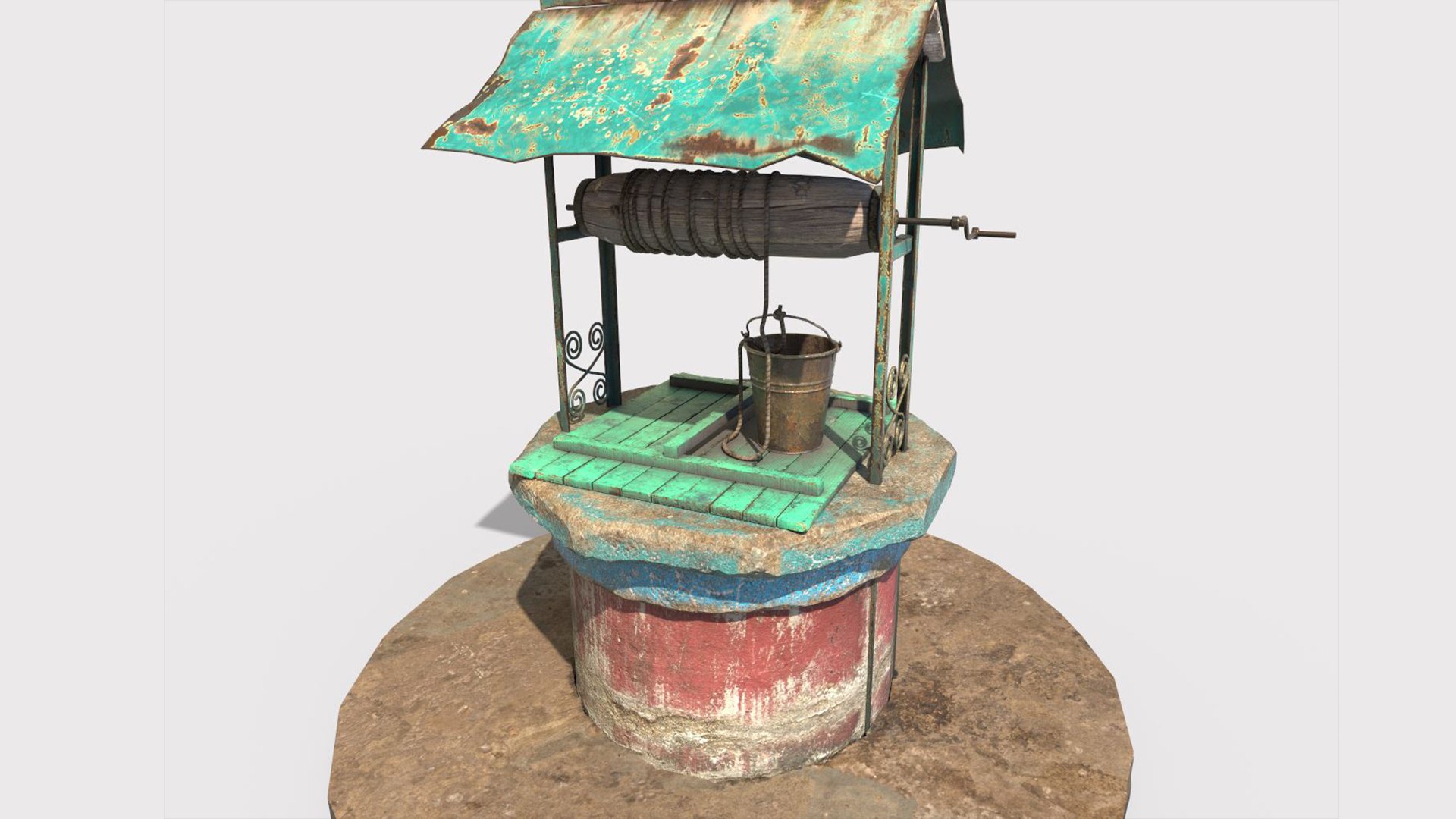 3D Old Water Well - TurboSquid 2081844