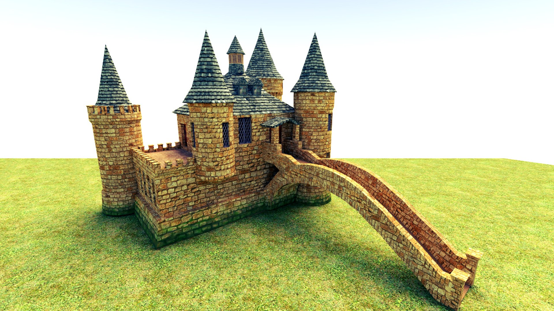 Boldt Castle 3d Model