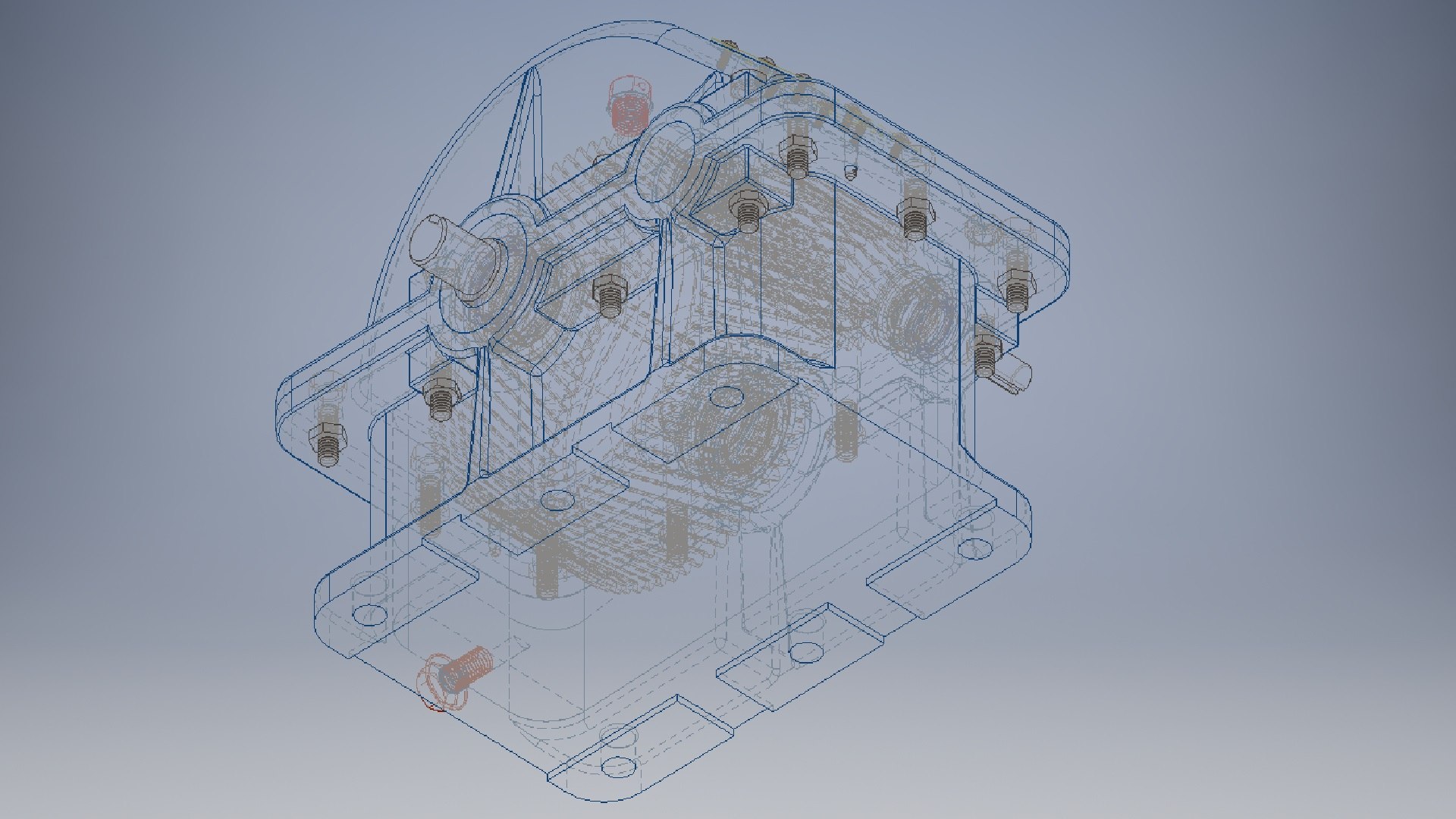 Speed Reducer Gearbox 1 Step 3D - TurboSquid 2258052