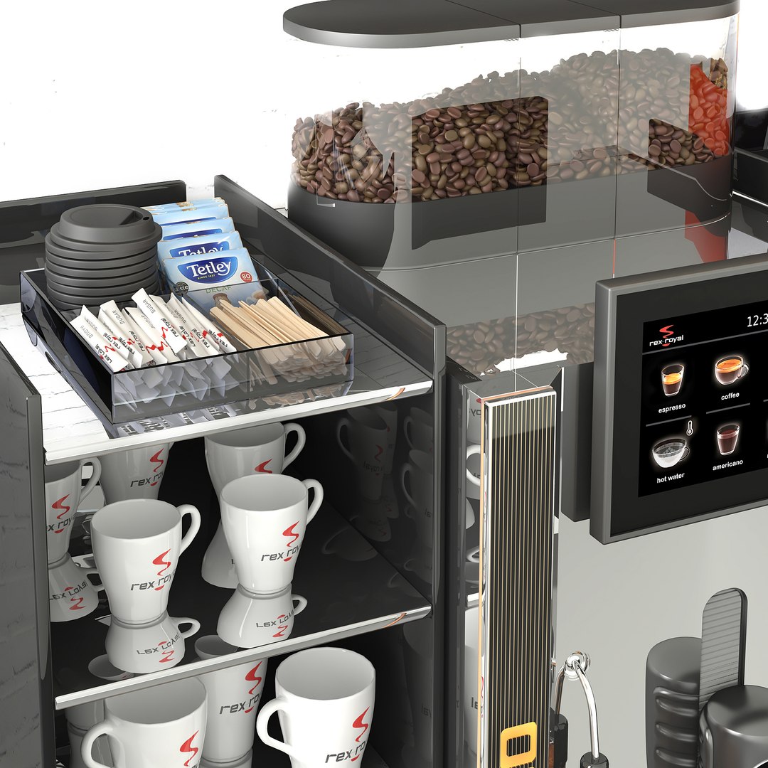 3D Rex Royal S500 Coffee Machine Model - TurboSquid 1430512