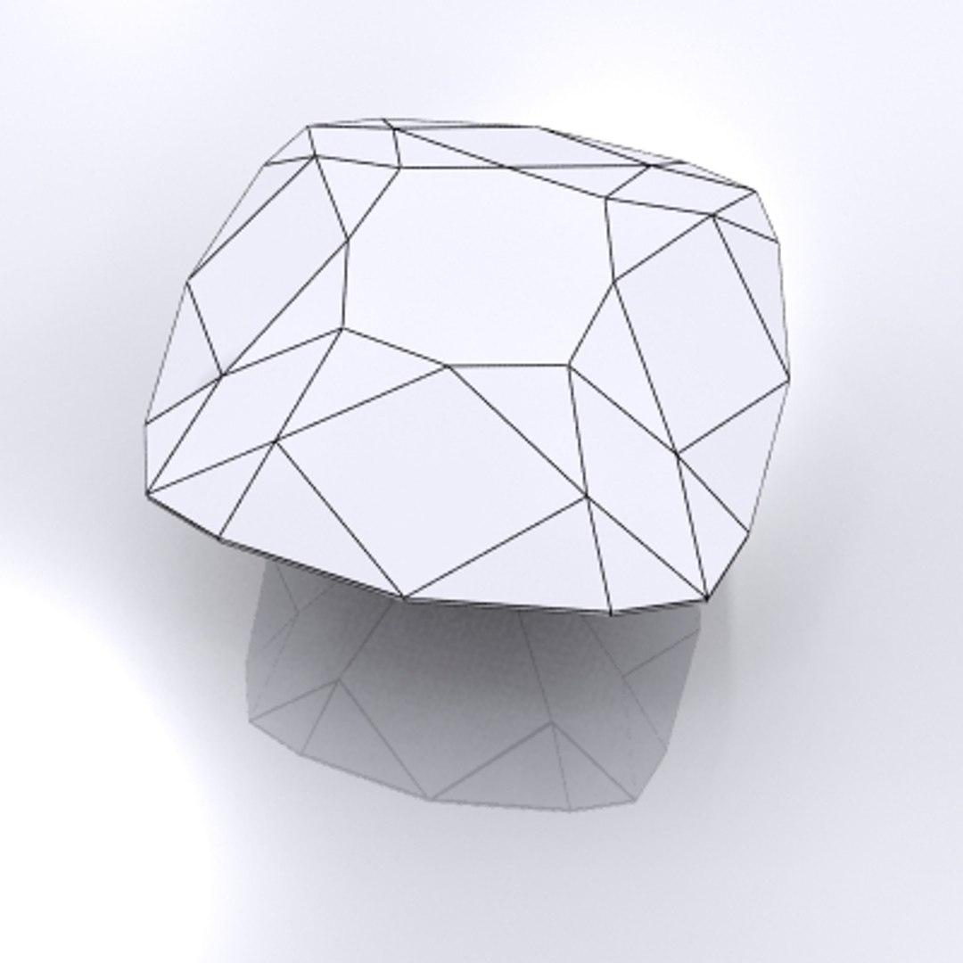 3d Model Old Diamond Cut