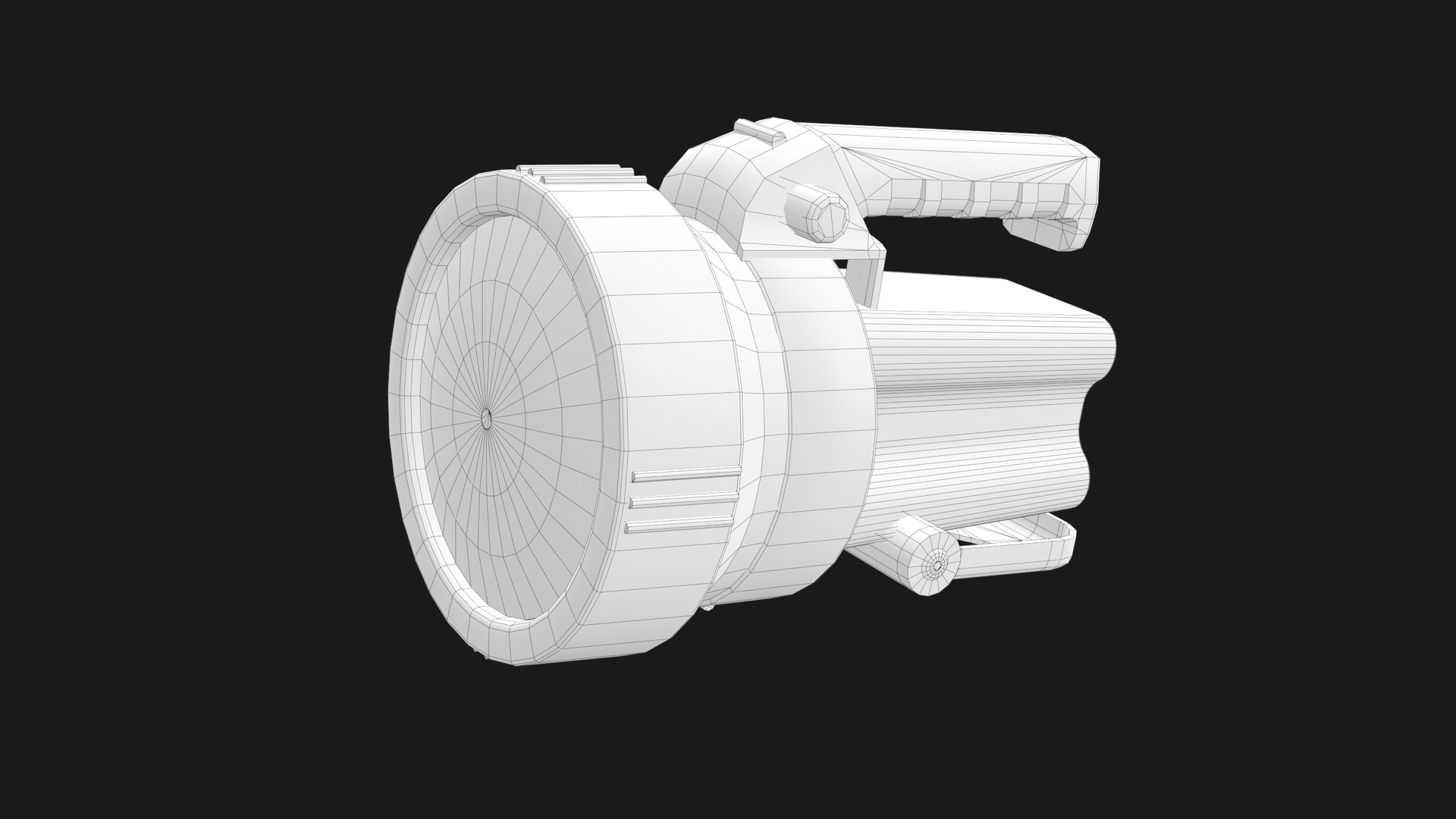 Yellow Spotlight Flashlight 3D Model - TurboSquid 2142441