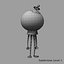 3d Alien Bobo Model