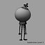 3d Alien Bobo Model