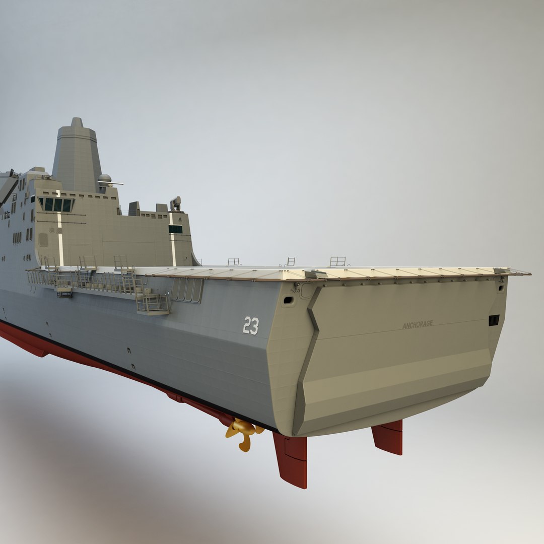 uss anchorage 3d model