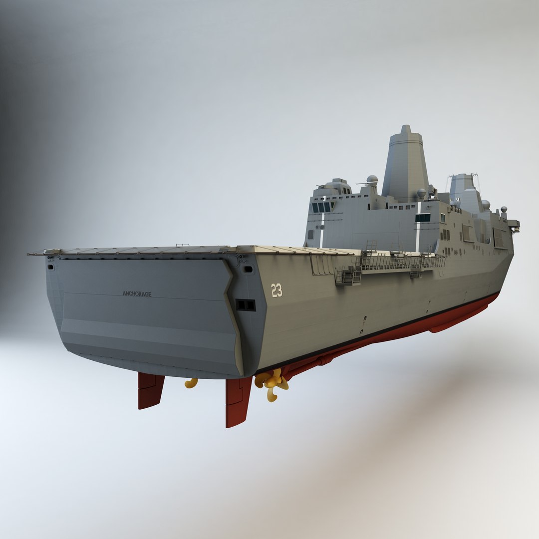 uss anchorage 3d model