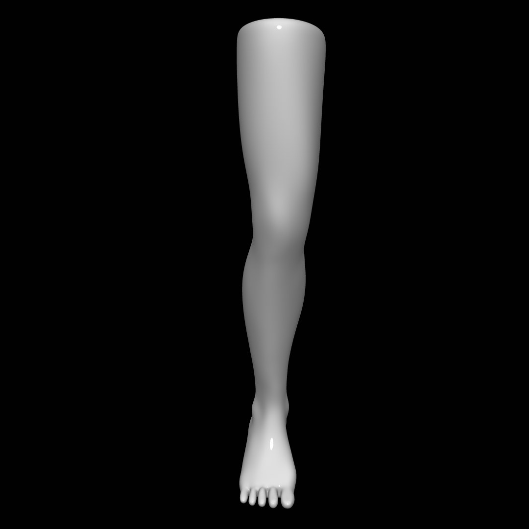 3D Mannequin Foot Man - TurboSquid 1402454