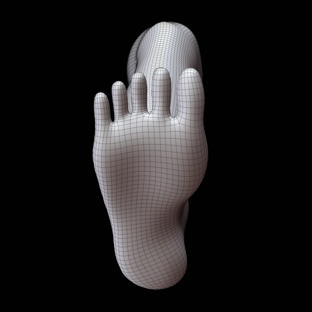 3D Mannequin Foot Man - TurboSquid 1402454