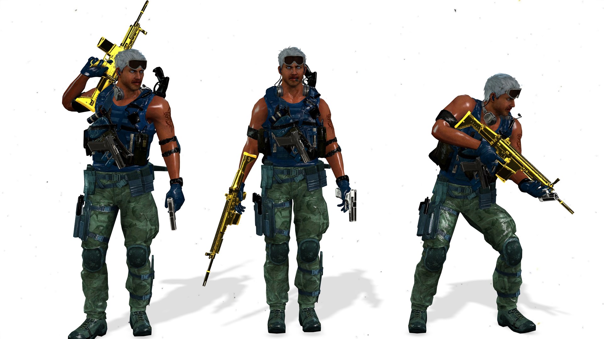 3D Realistic Soldier-military-army-3d Model-12 -Rigged Character Model ...