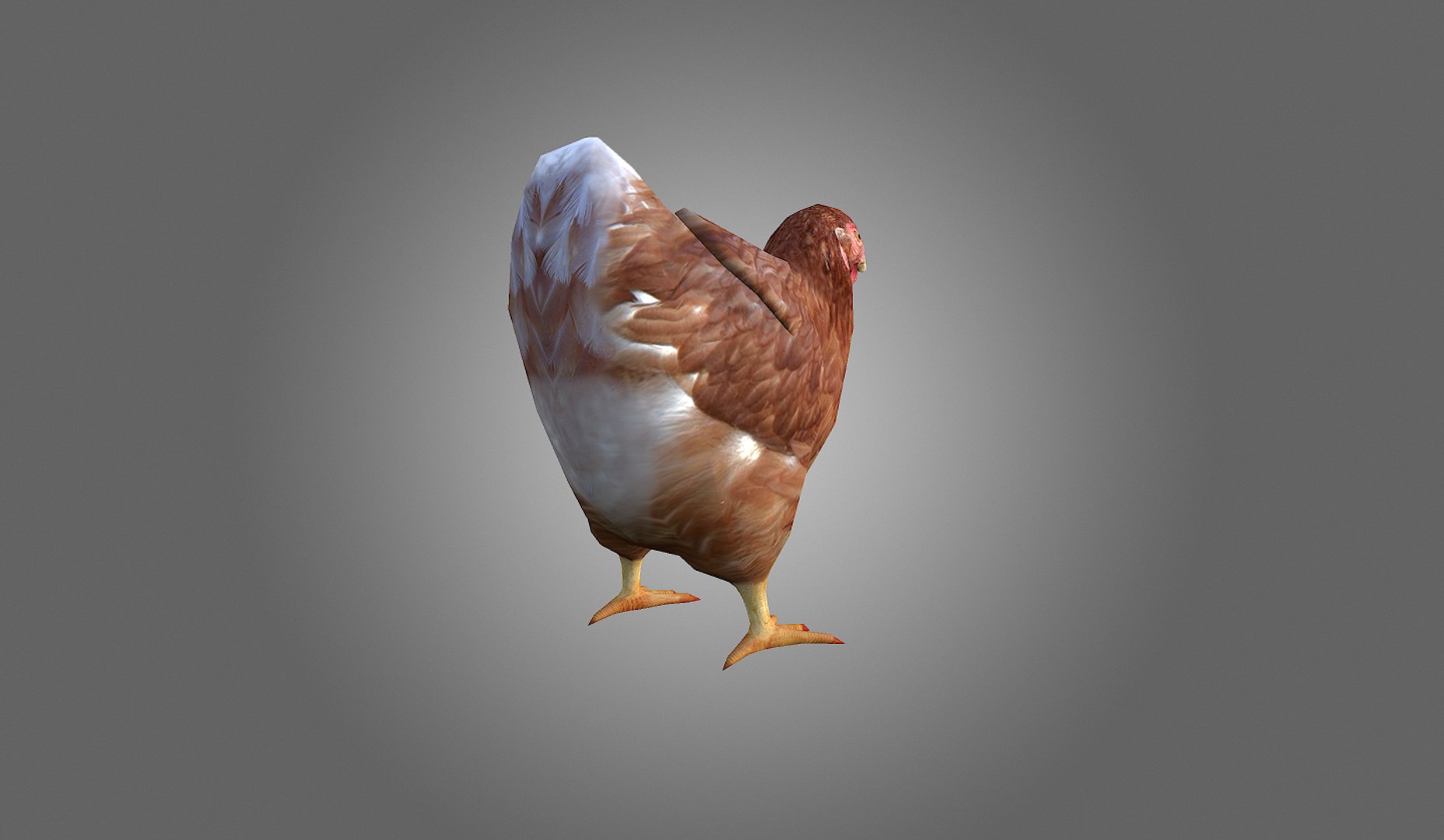 Chicken Low-poly Chick 3d Model