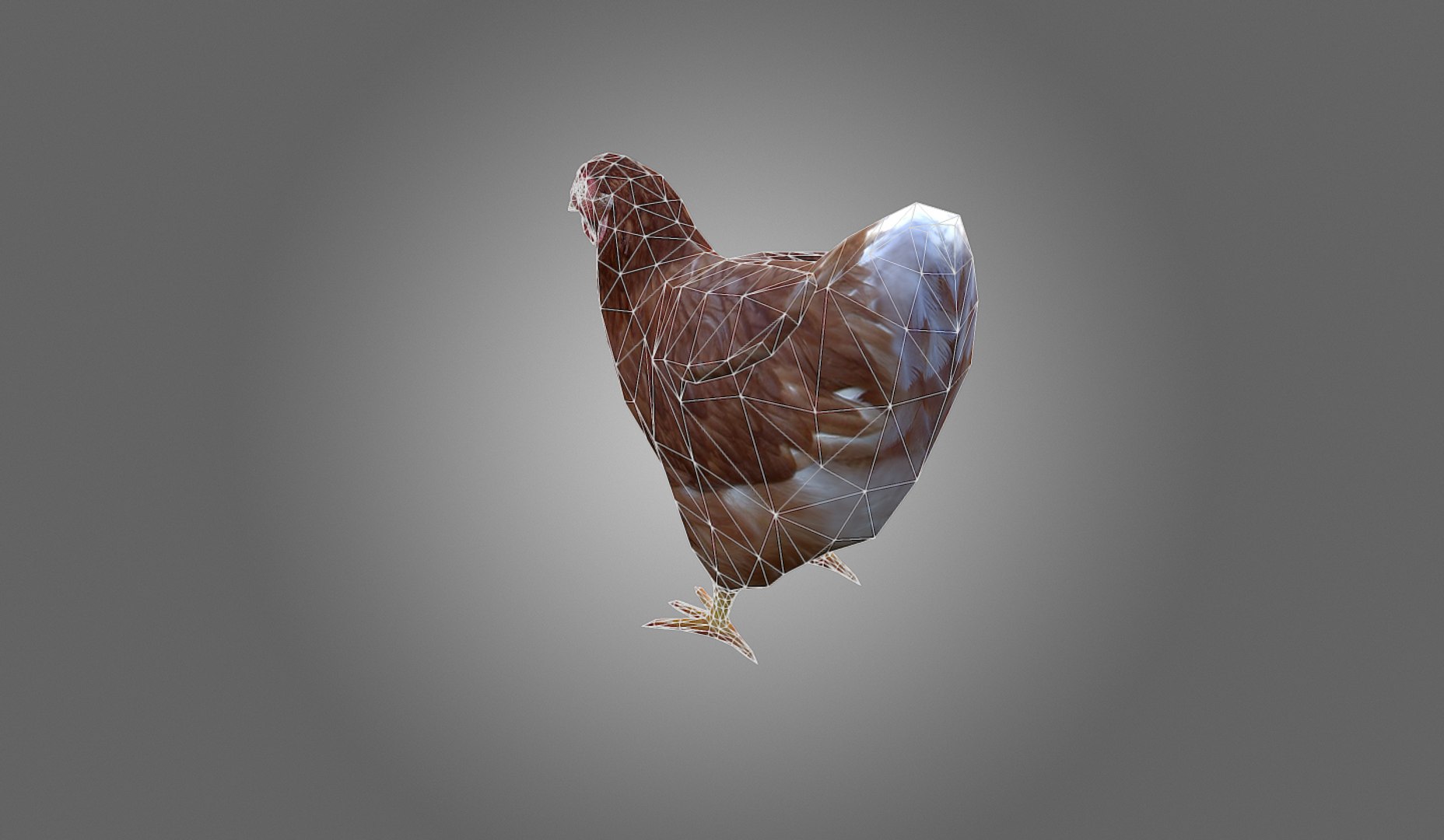 Chicken Low-poly Chick 3d Model