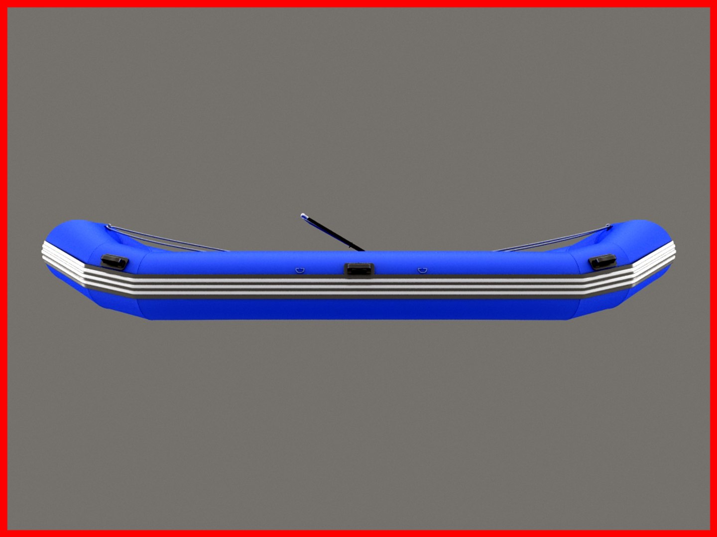 3d model rafting boat - 3